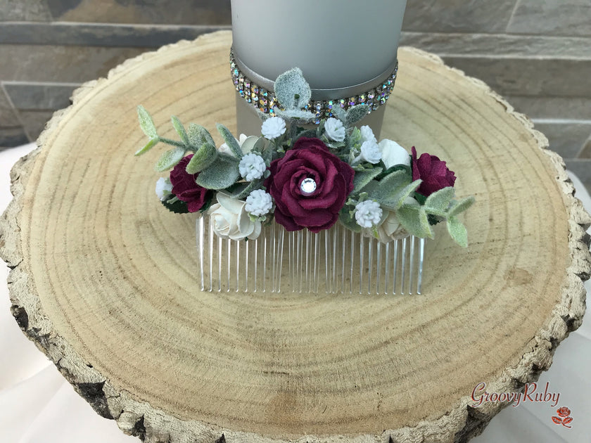 Endless (Burgundy) - Hair Comb – GroovyRuby Ltd