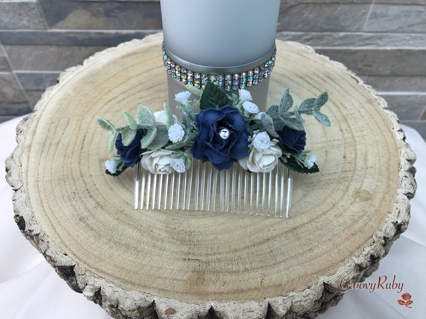 Endless (Navy) - Hair Comb – GroovyRuby Ltd